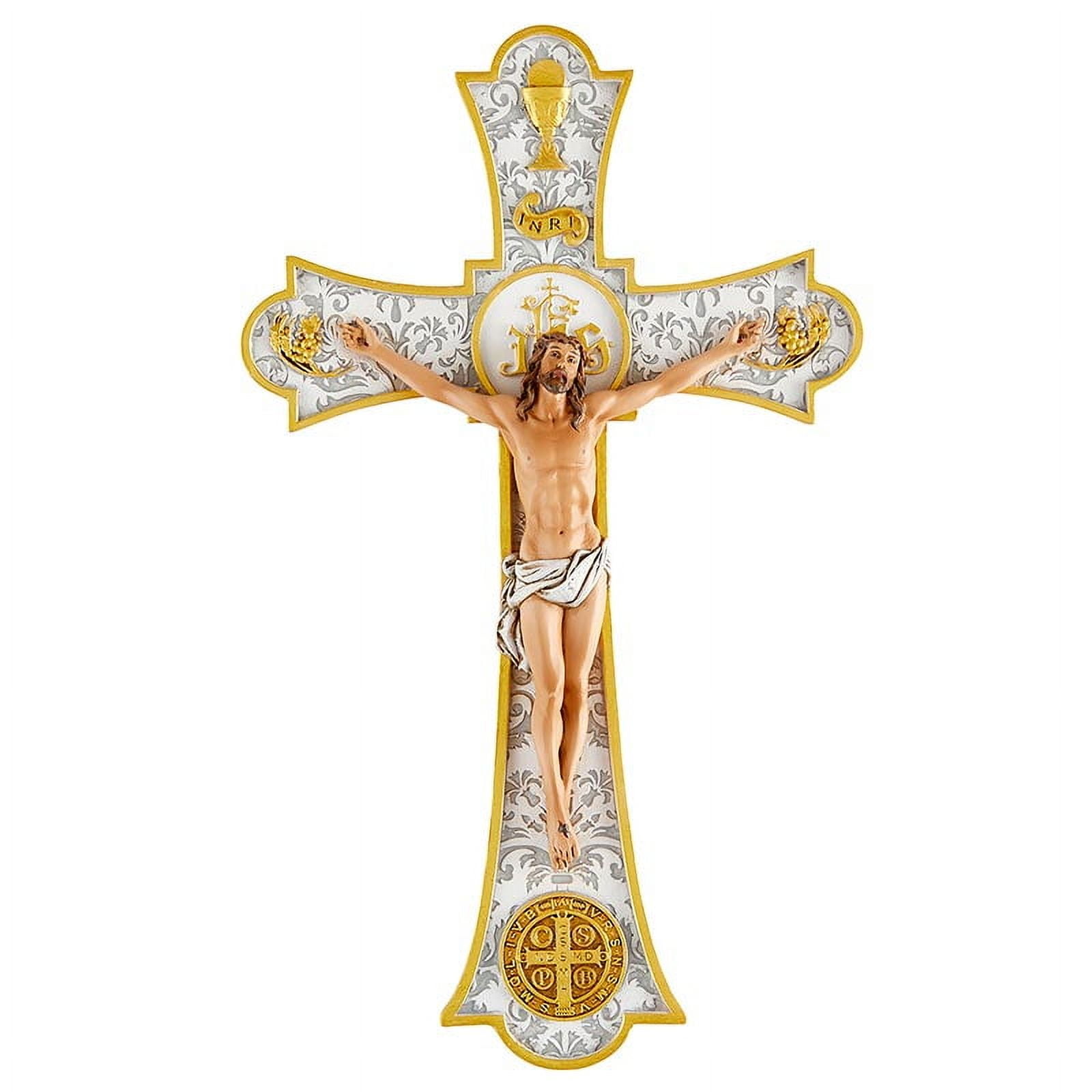 Jeweled Cross L1752 Holy Mass Wall Crucifix 8" - Walmart.com