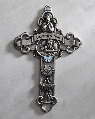 Wall Cross-Baby Boy-Baptized In Christ (5 ) - Walmart.com