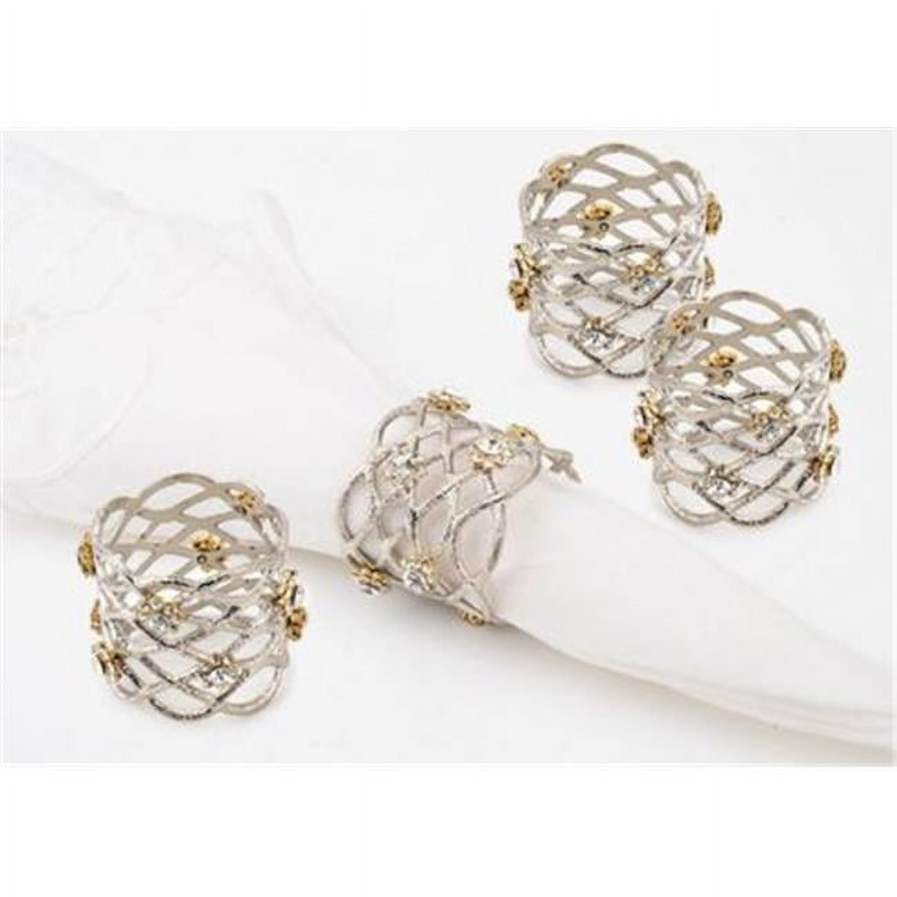 Jeweled Napkin Rings - Set of 4 - Walmart.com