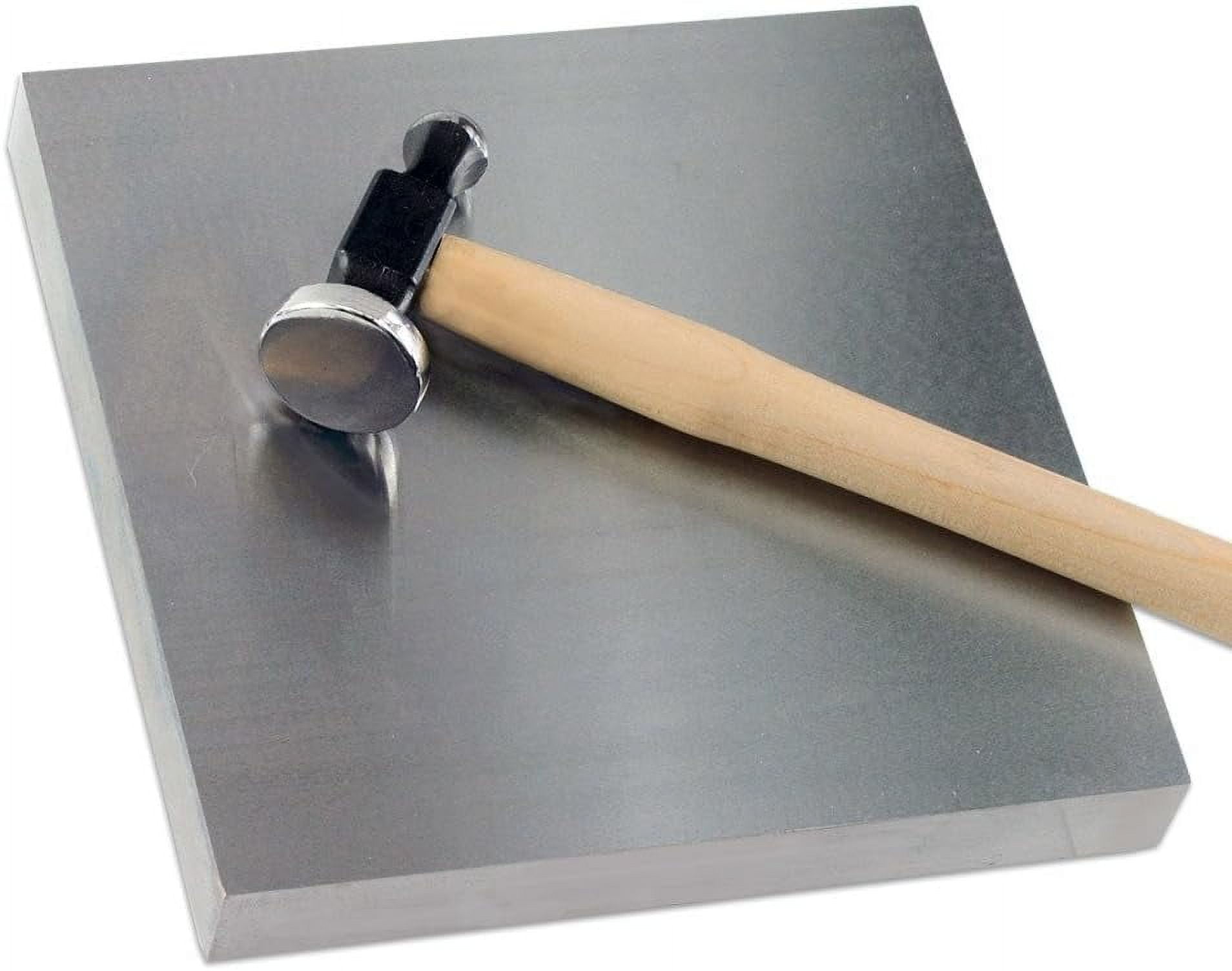 Jeweler's Solid Steel Bench Block 6" x 6" x 3/4" - Walmart.com