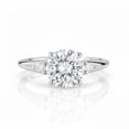 Jewelerix 14K White Gold Vermeil Proposal Ring Brilliant Round Cut ...