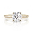 Jewelerix Classic Moissanite Diamond Solitaire Ring Round Shape ...