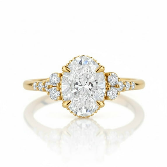 Jewelerix Vintage 14K White/Yellow Gold Vermeil Valentine Day Ring ...