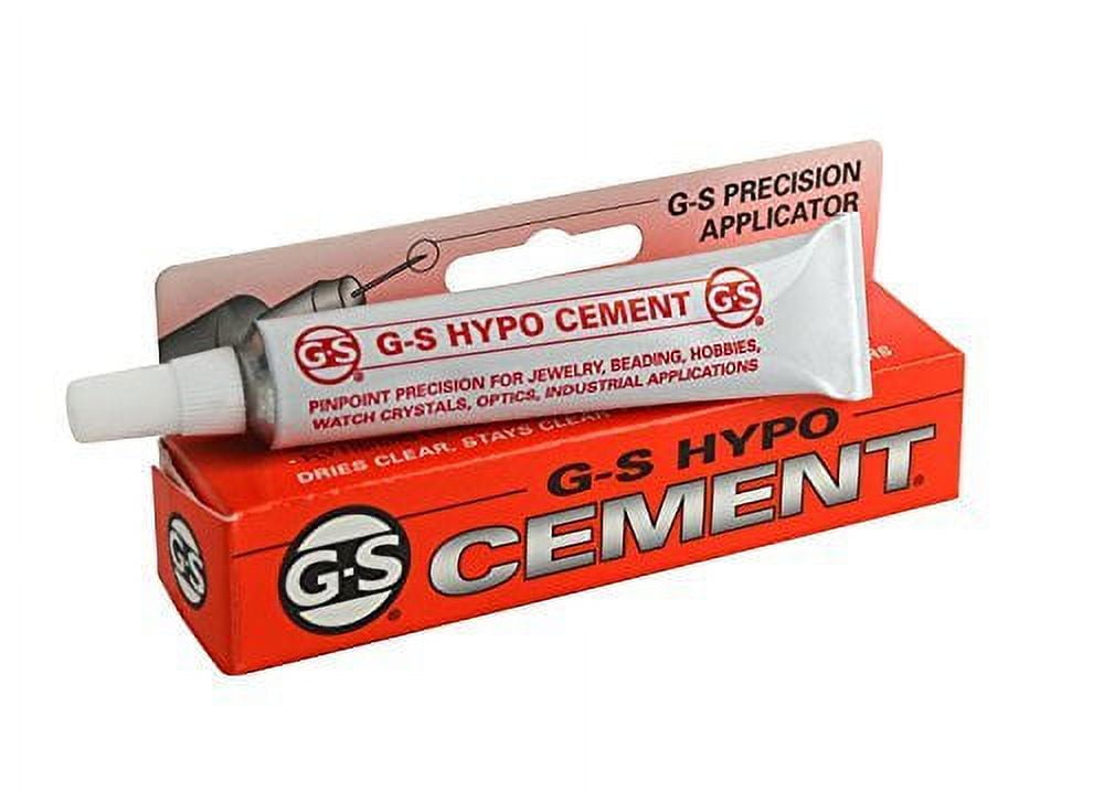 Jewelers G-S Hypo Clear Cement 9 ml w/Precision Applicator for Beads ...