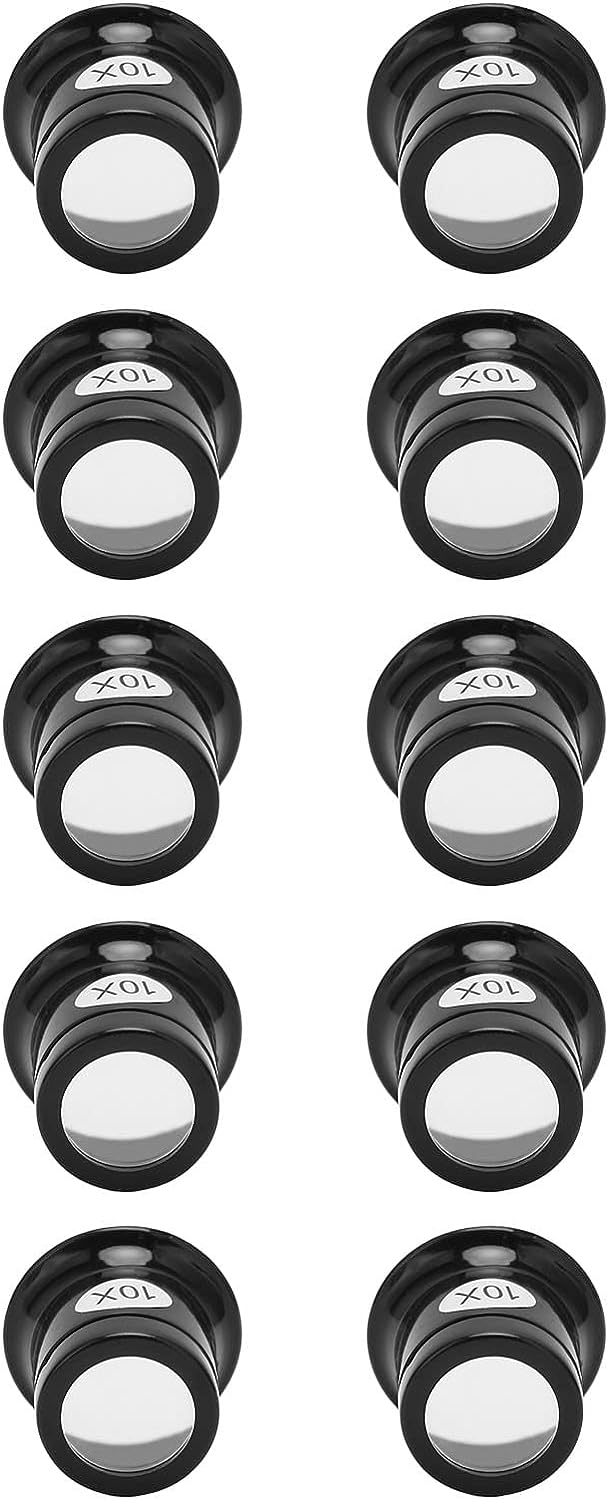 Jewelers Loupe 10X, Profession Portable 10PCS Optical Lens Watchmaker ...