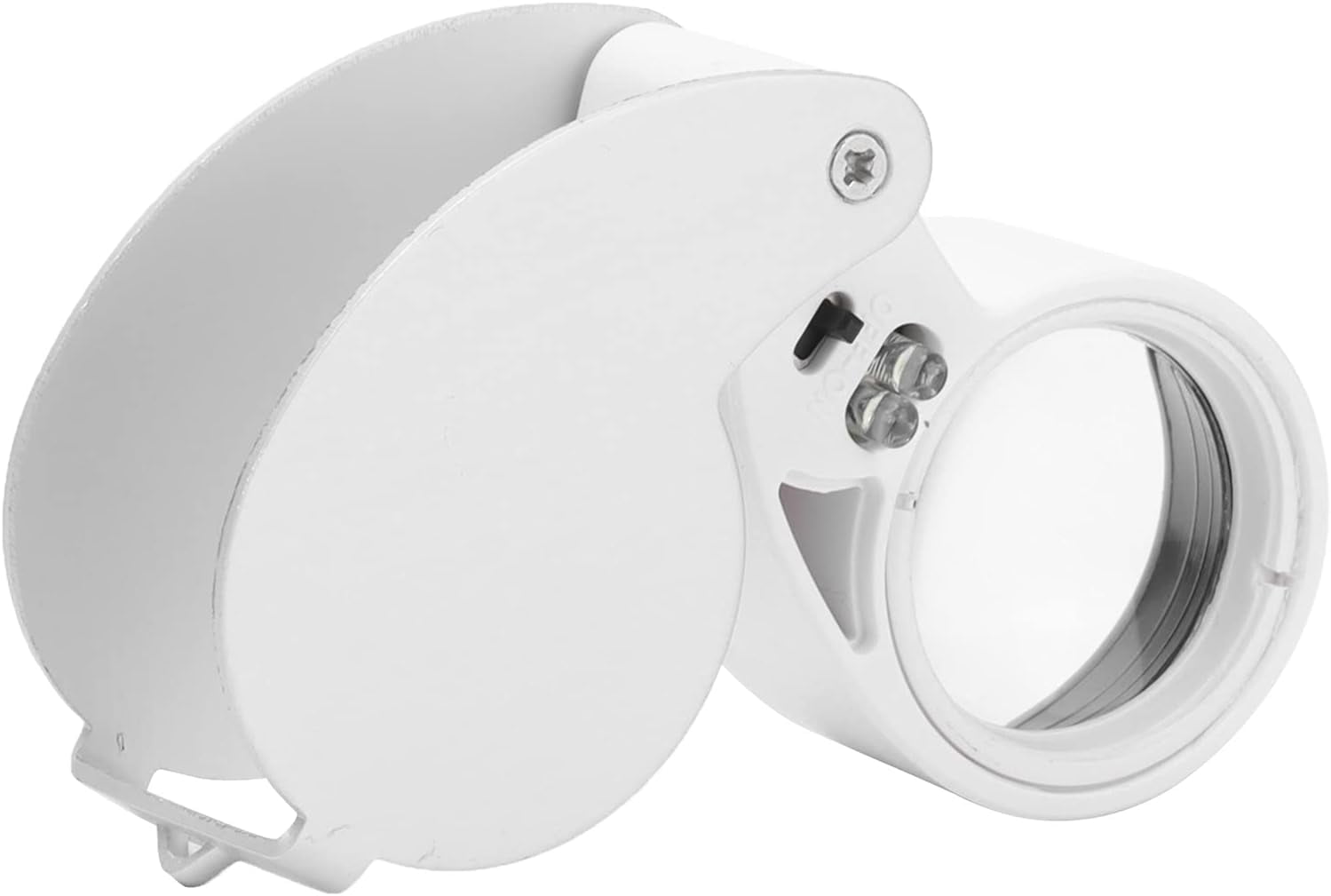 Jewelers Loupe Foldable Magnifier Portable Illuminated Jewelry Loupe Pocket Folding Magnifying