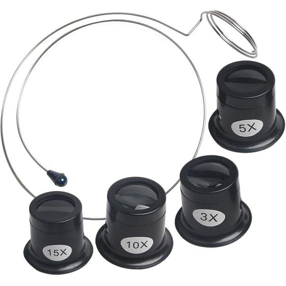 Jewelers Portable Monocular Magnifier Magnifying Glass Eye Loop ...