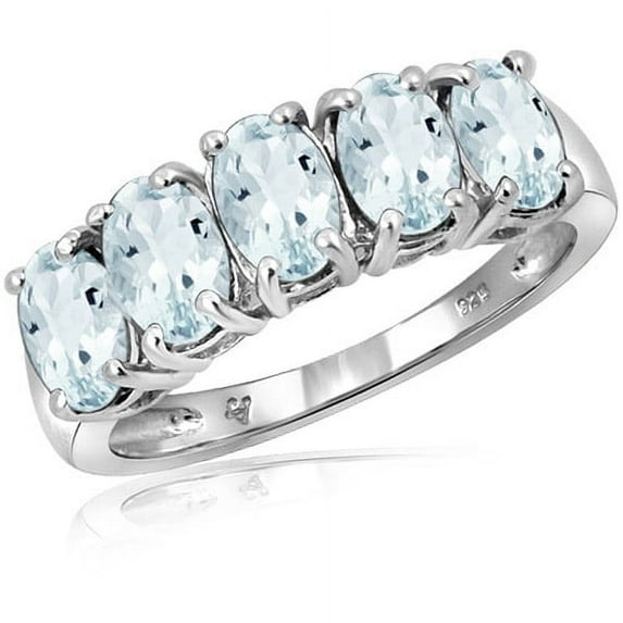 JewelersClub Aquamarine Ring Birthstone Jewelry – 2.20 Carat Aquamarine ...