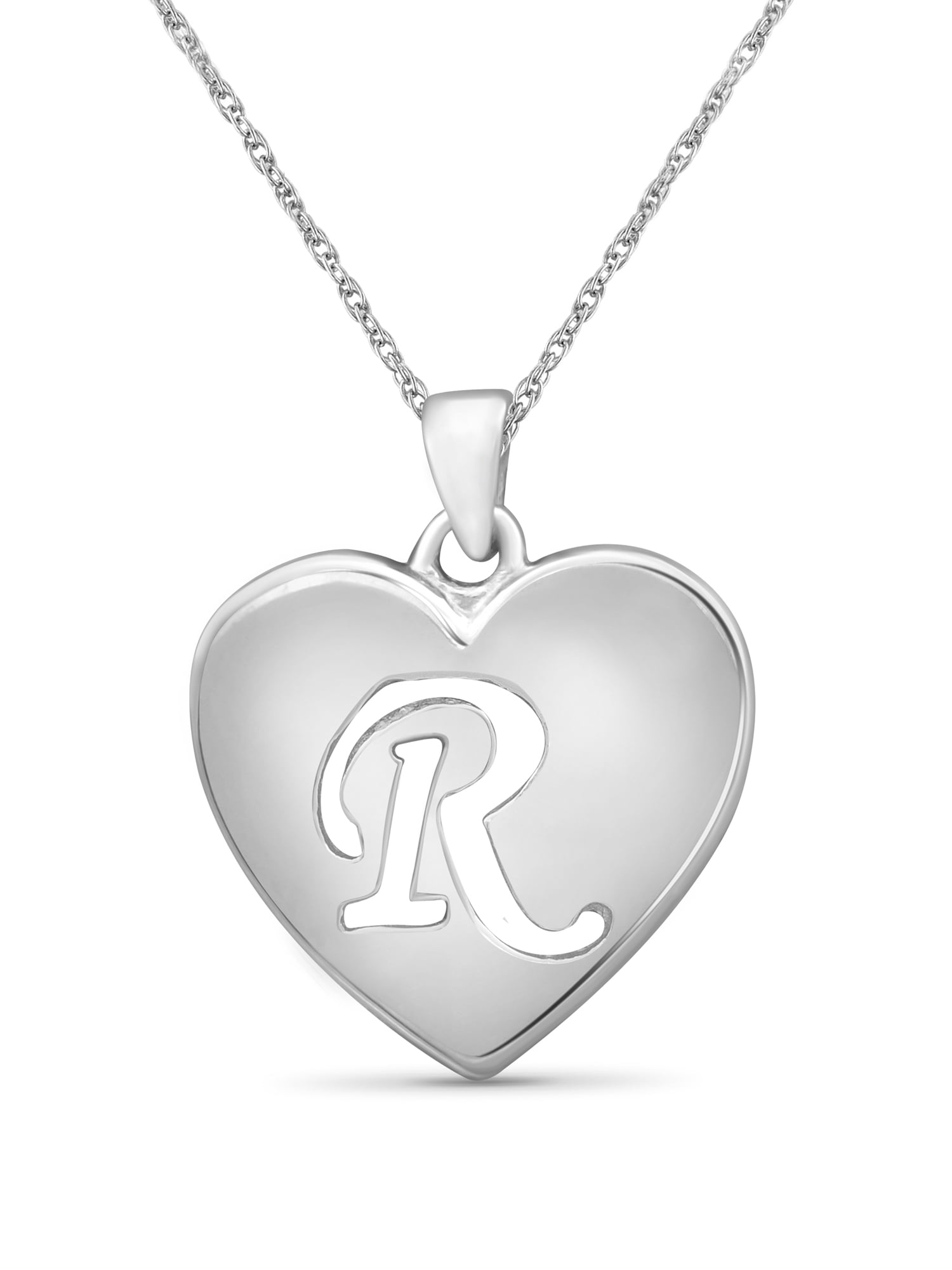 JewelersClub Initial Letter Pendant for Women | Customizable Sterling ...