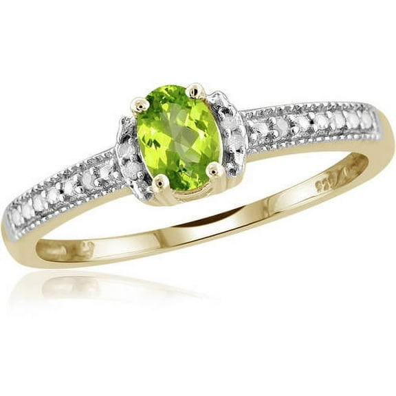 JewelersClub Peridot Ring Birthstone Jewelry–0.80 Carat Peridot 14K ...