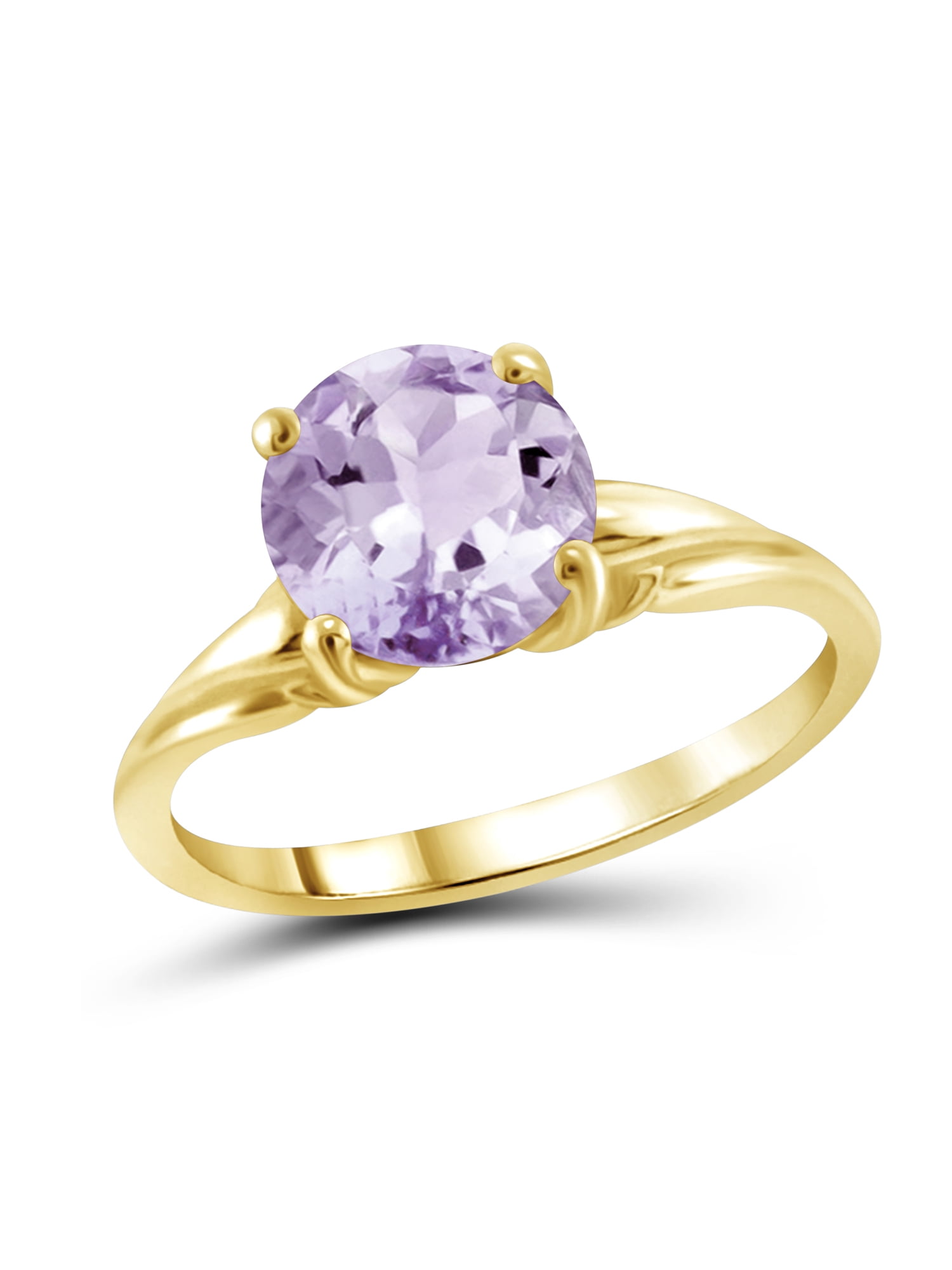 JewelersClub Pink Amethyst Ring Birthstone Jewelry – 1.75 Carat Pink ...