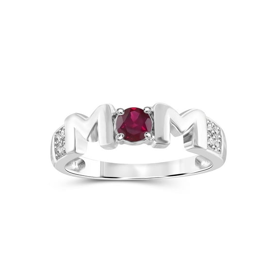 JewelersClub Ruby Ring Birthstone Jewelry – 0.33 Carat Ruby 0.925 ...