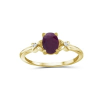 JewelersClub Ruby Ring Birthstone Jewelry – 1.00 Carat Ruby 14K Gold ...