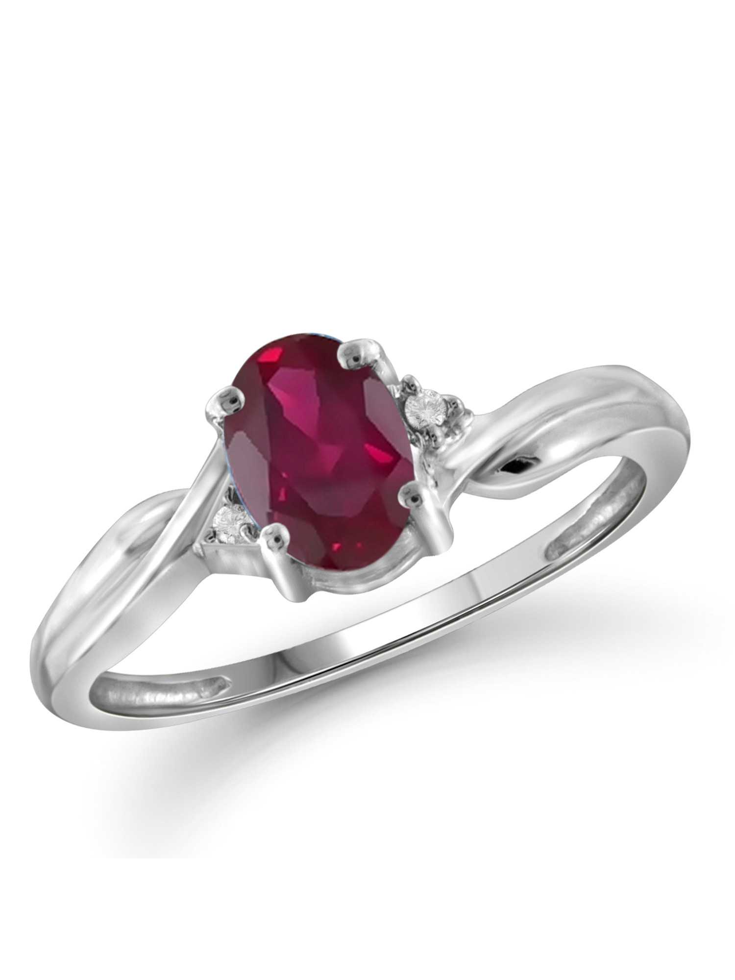 JewelersClub Ruby Ring Birthstone Jewelry – 0.90 Carat Ruby 0.925 ...