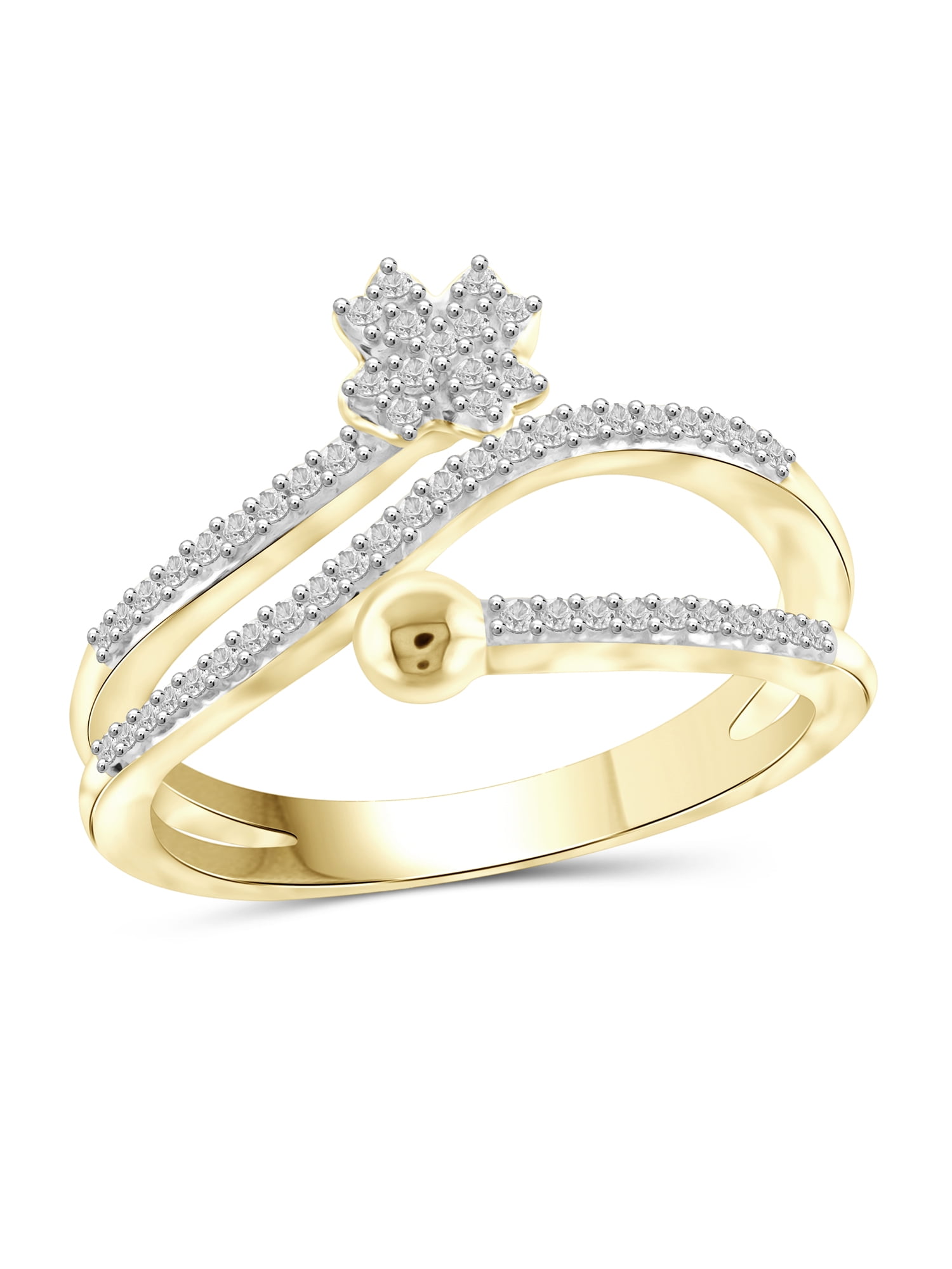 JewelersClub Stackable Diamond Rings for Women – 1/4 Carat White ...