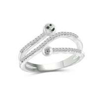 JewelersClub Stackable Diamond Rings for Women – 1/3 Carat White ...