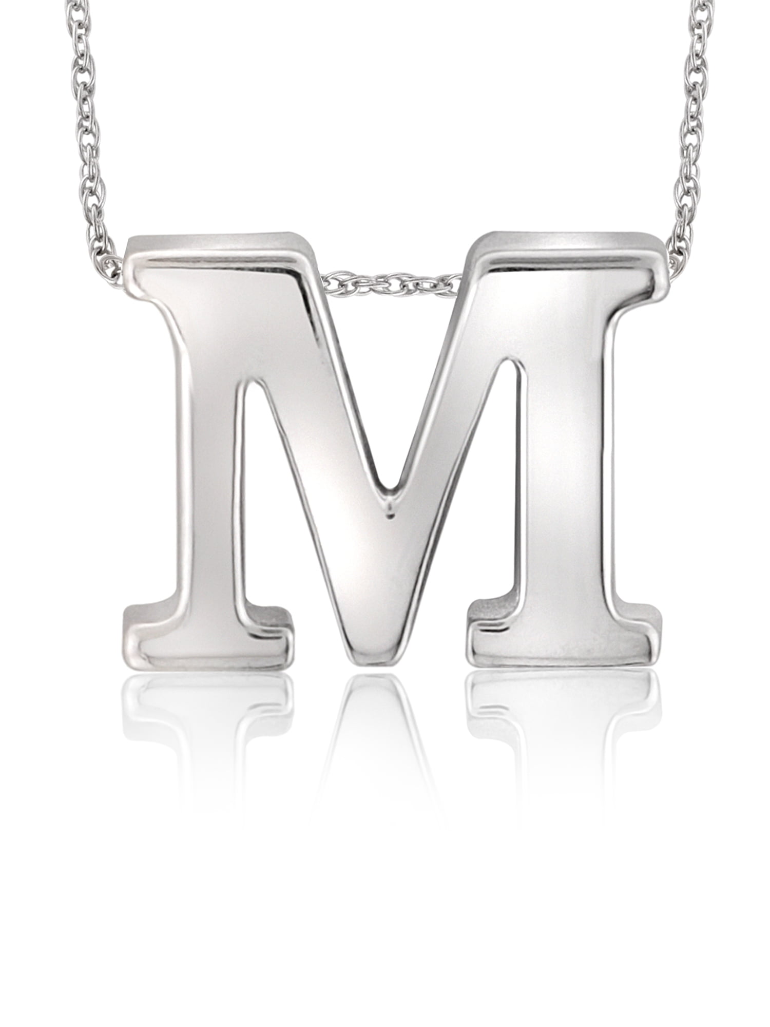 JewelersClub Sterling Silver A Initial Pendant Walmart