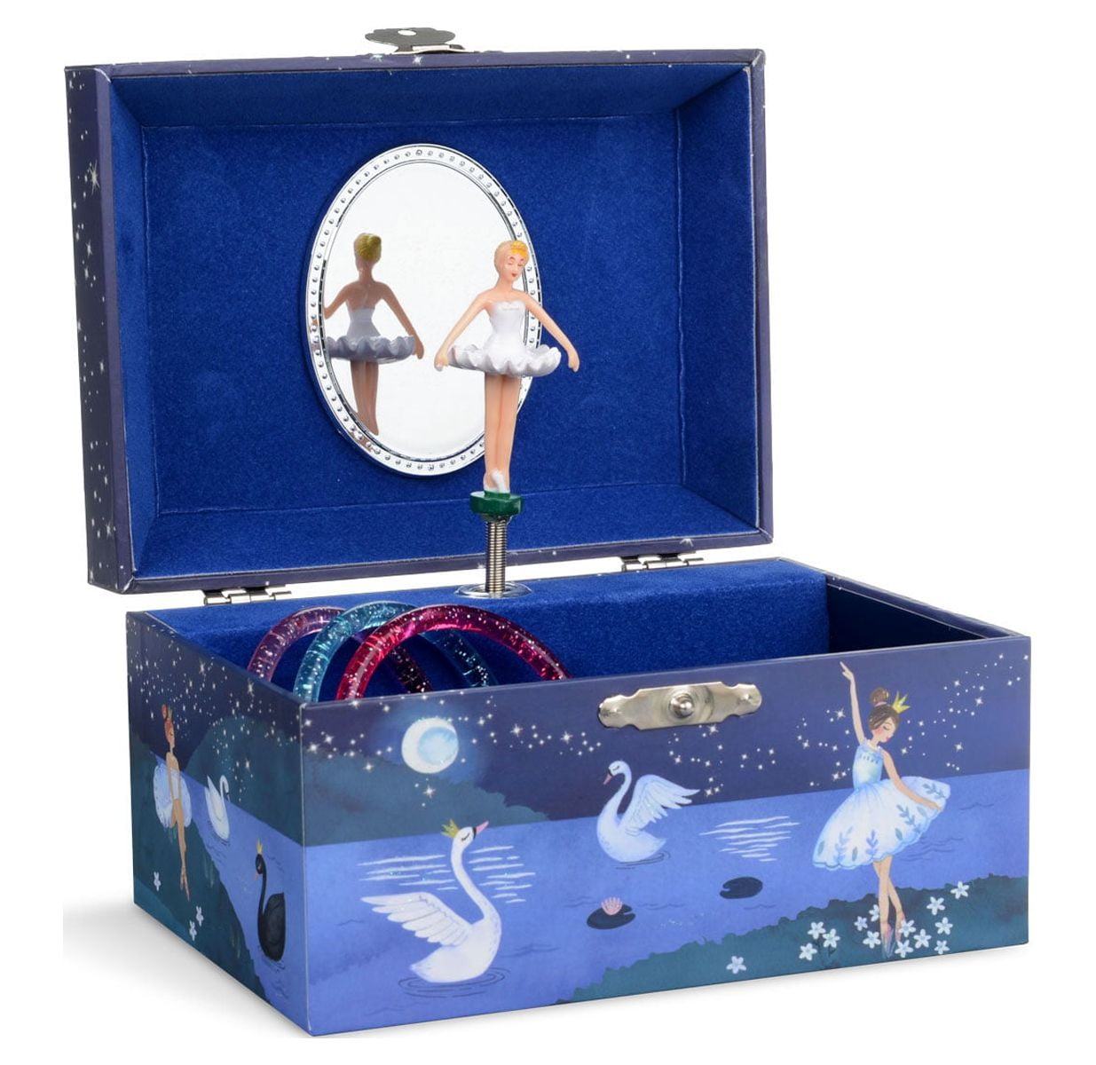 Jewelkeeper Girl's Musical Jewelry Box, Spinning Ballerina, Glitter ...