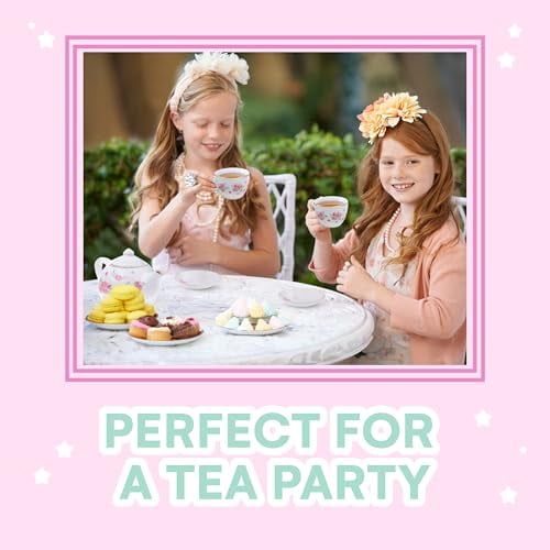 Jewelkeeper Porcelain Tea Set for Little Girls Ages 3 and Above - 13 ...