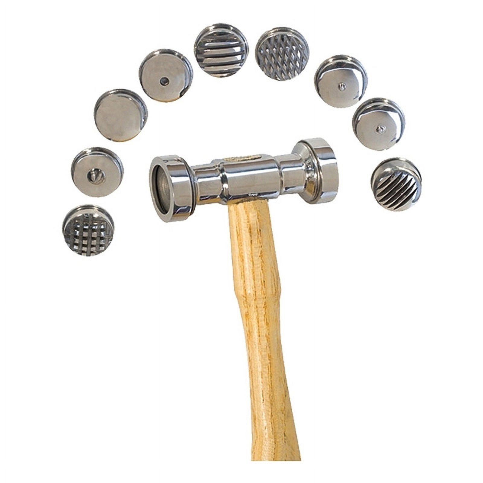 Jewellery Model Craft Making Texturing Hammer with 9 Interchangeable ...
