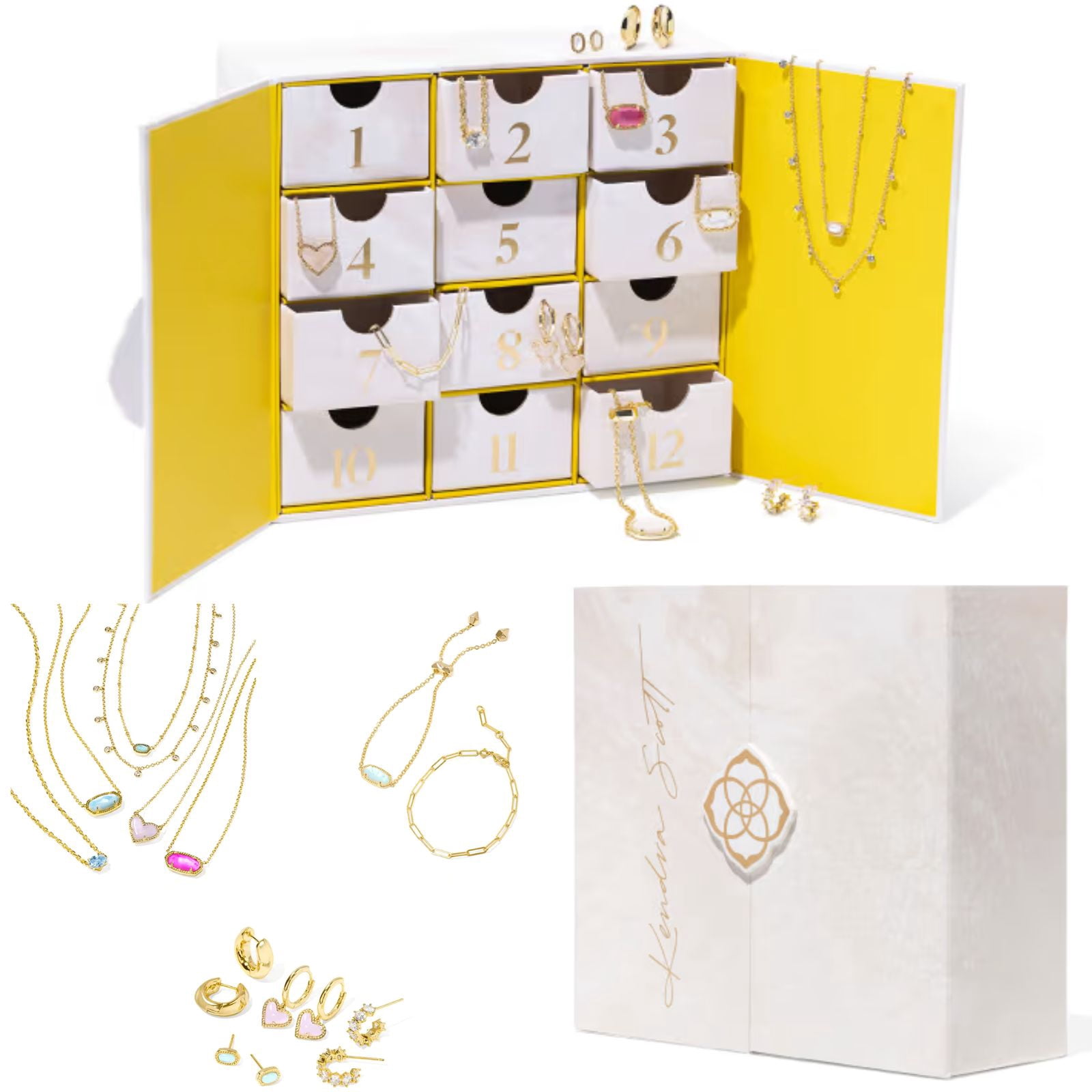 Jewelry Advent Calendar 2025 for Women, Christmas Countdown - 12 Days ...