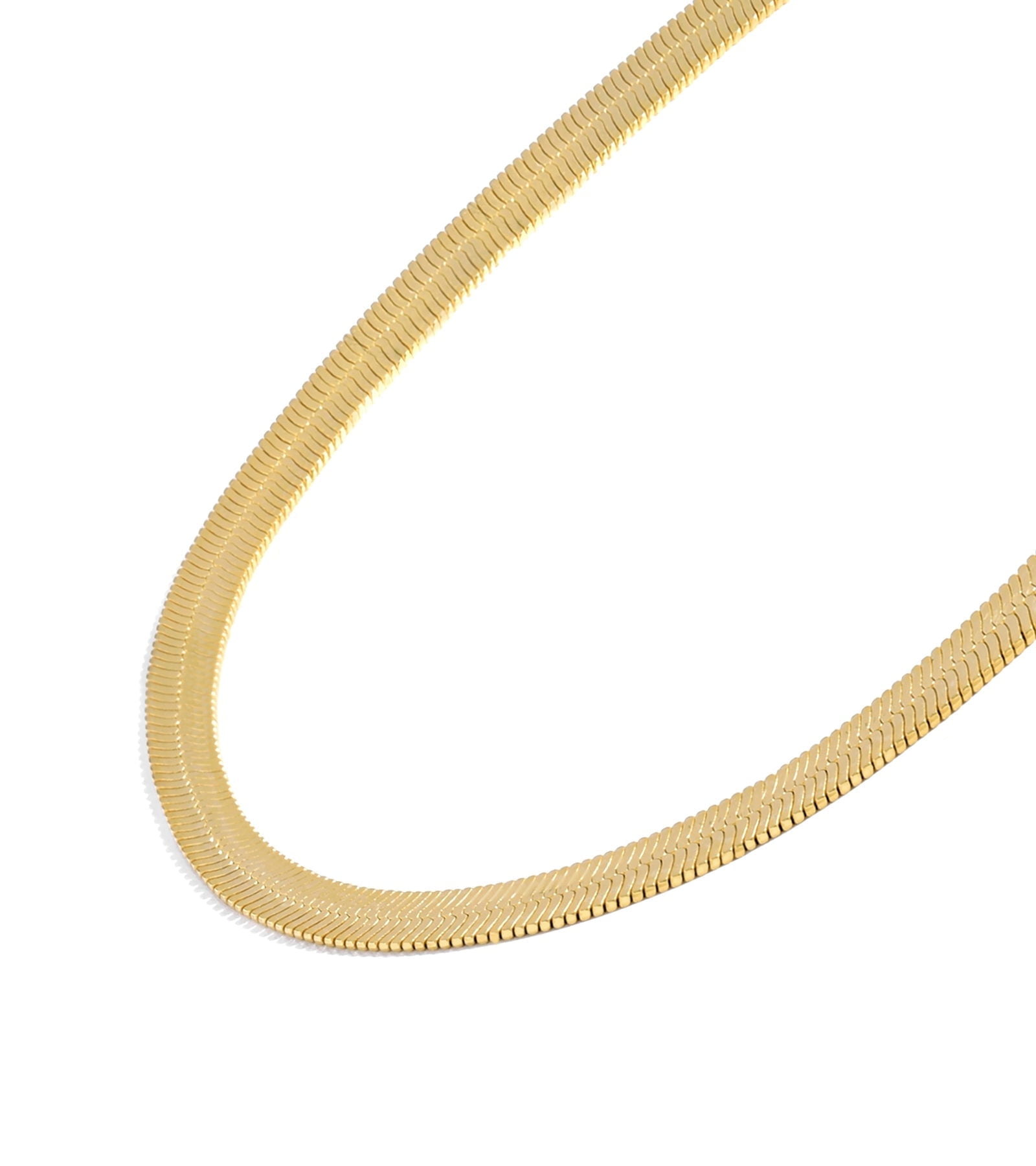 14K Solid Gold Filled Chain Necklaces by Jewelry Atelier - Herringbone ...