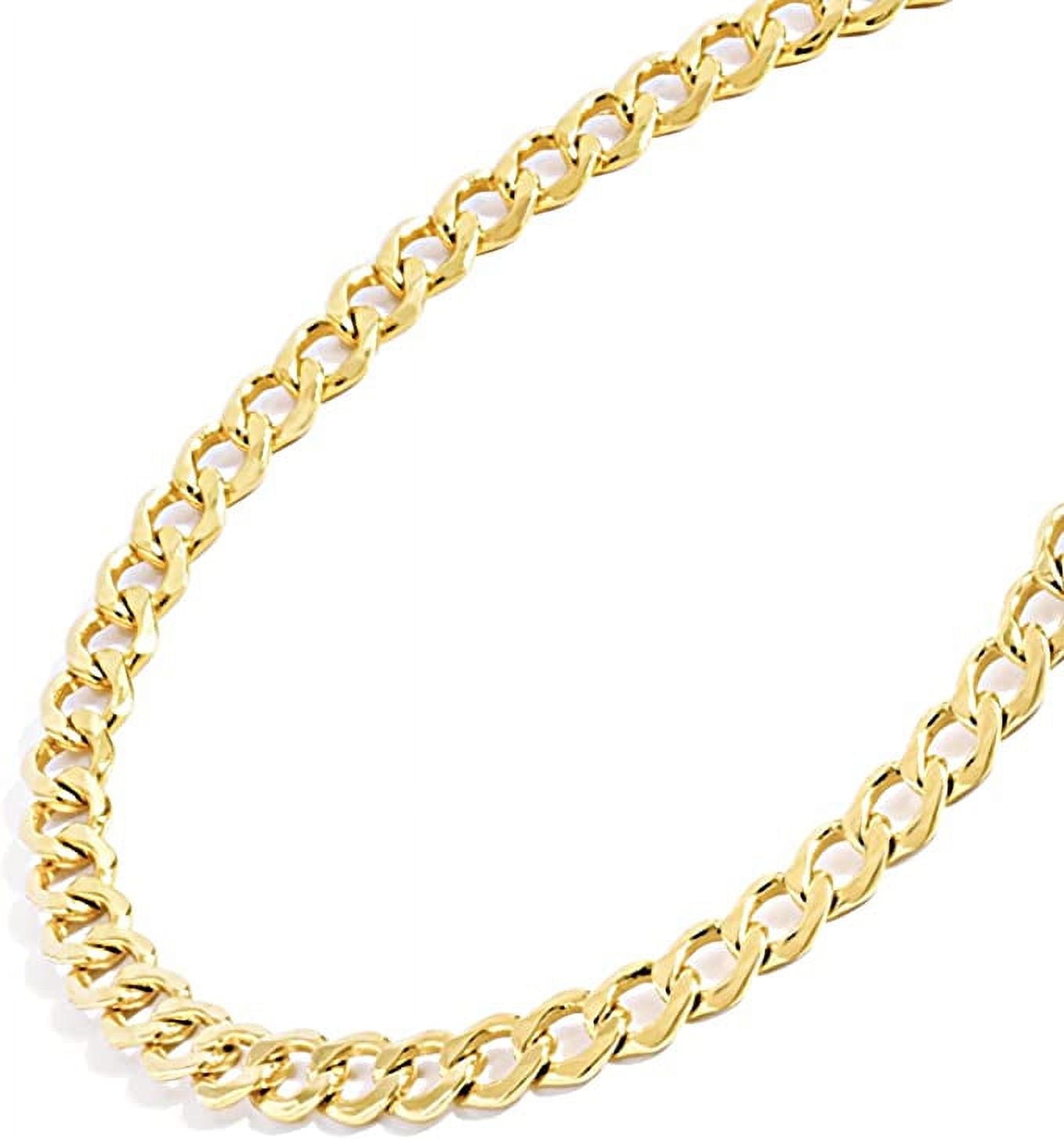 Jewelry Atelier 14K Solid Yellow Gold Miami Cuban Chain - Unisex ...