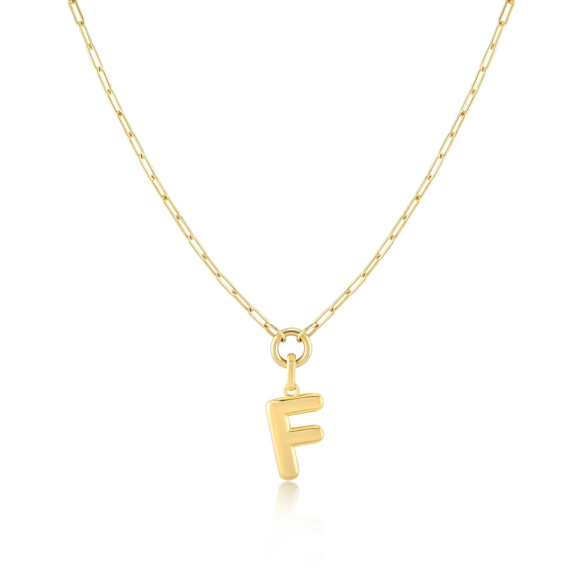 Jewelry Atelier Gold-Filled Initial Necklace for Women – Layered Initial Necklace with A-Z ...