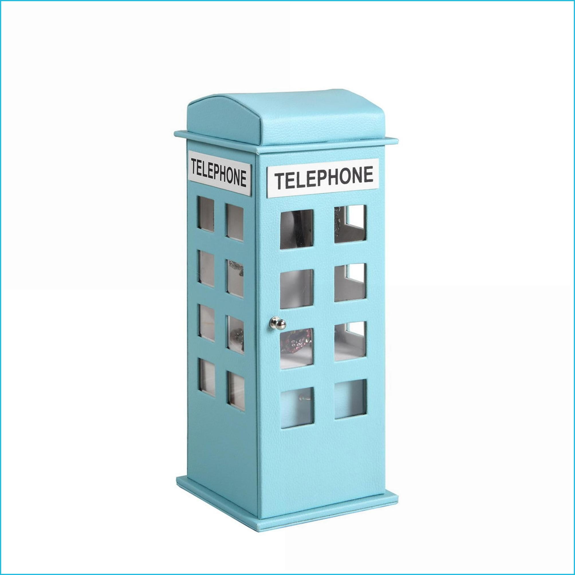 Jewelry Box, British Telephone Design with Acrylic Display Windows ...