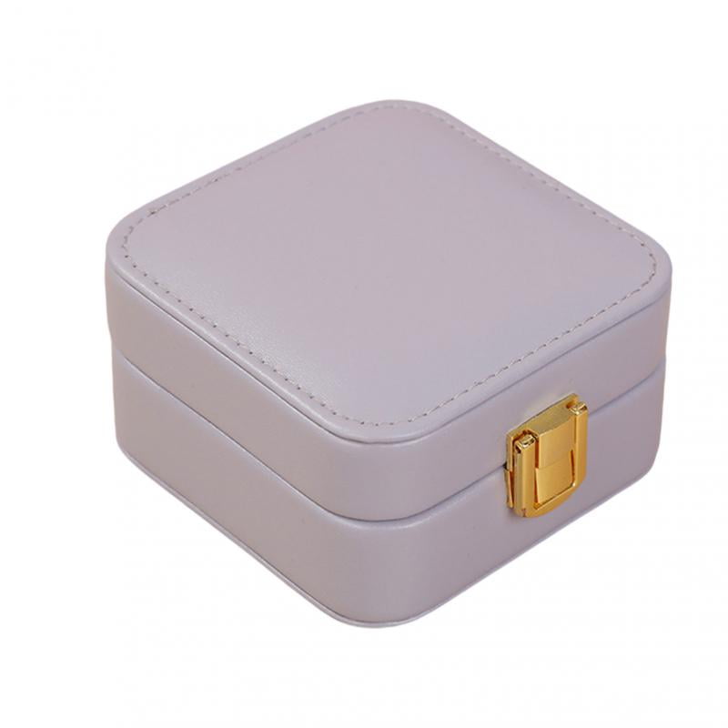 Jewelry Box Square Travel Portable Earing Carrying Box Elegant Trendy ...
