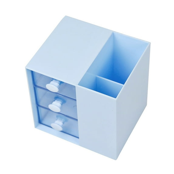 Jewelry Box with Pen Holder Drawers Set Compact Storage Organization ...