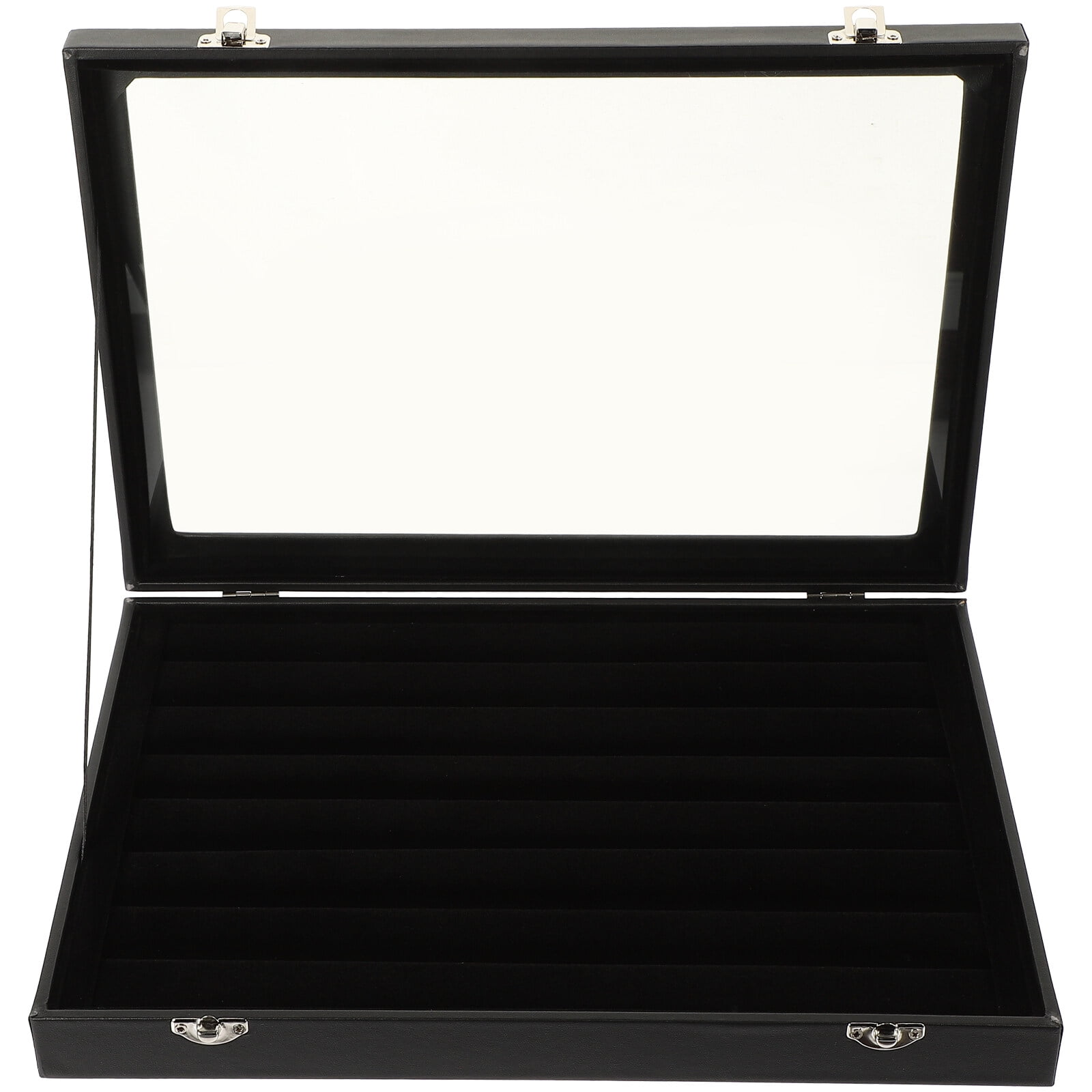 Jewelry Case Organizer Transparent Display Box Necklace Holder Large ...