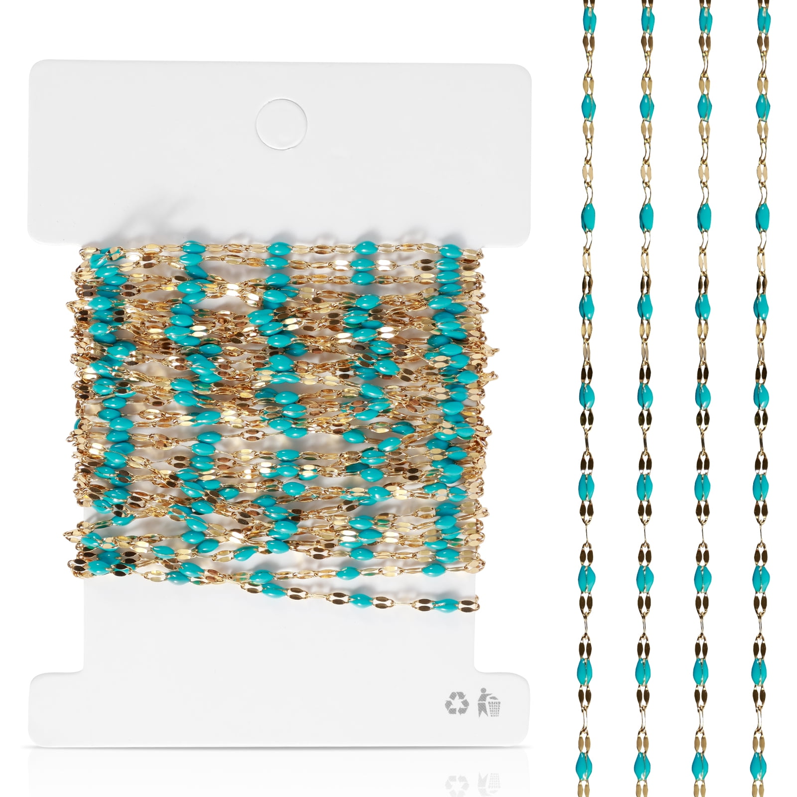 Jewelry Chains 16.4 Feet/5M Gold Plated Stainless Steel Jewelry Chains ...