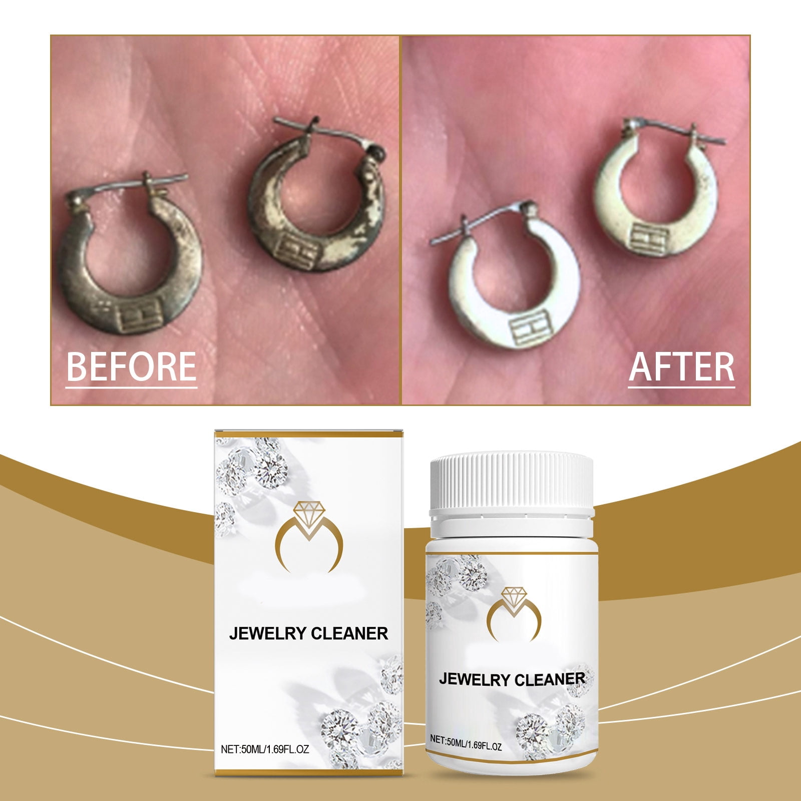 Jewelry Cleaner, Jewelry Metal Cleaning Solution, Diamond Necklace And ...