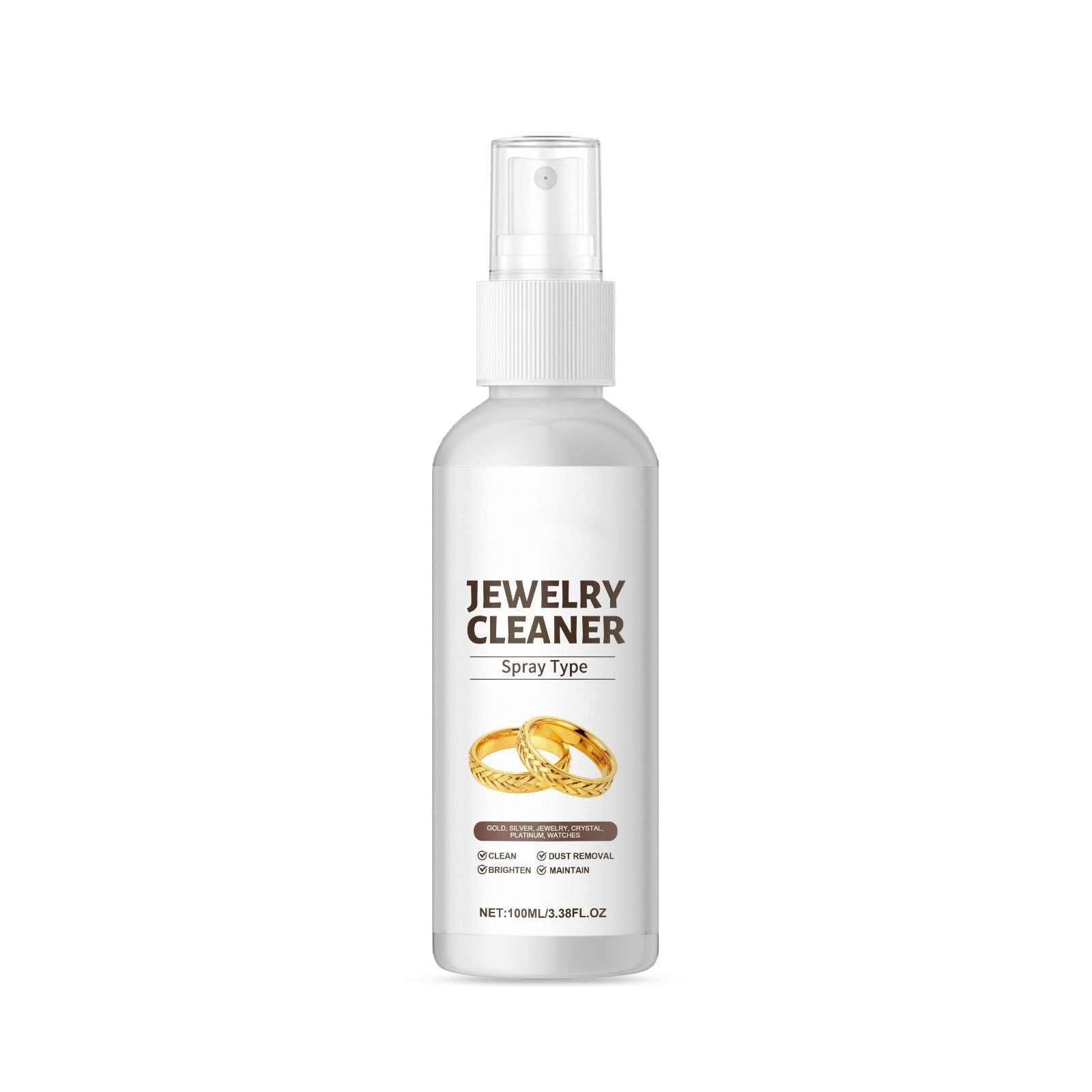 Jewelry Cleaner Solution 100Ml Bottle For Cleaning Rings Necklaces And ...