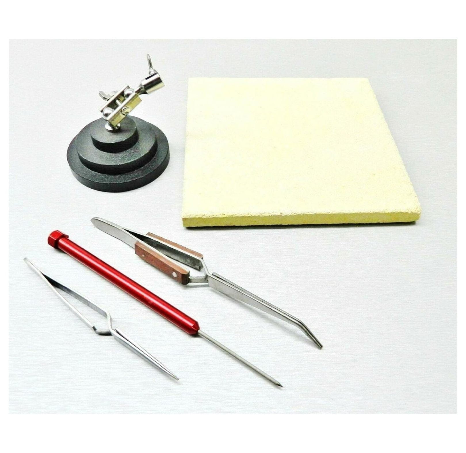 Jewelry Crafts Soldering Tools Kit Ceramic Solder Board Third Hand Pick ...