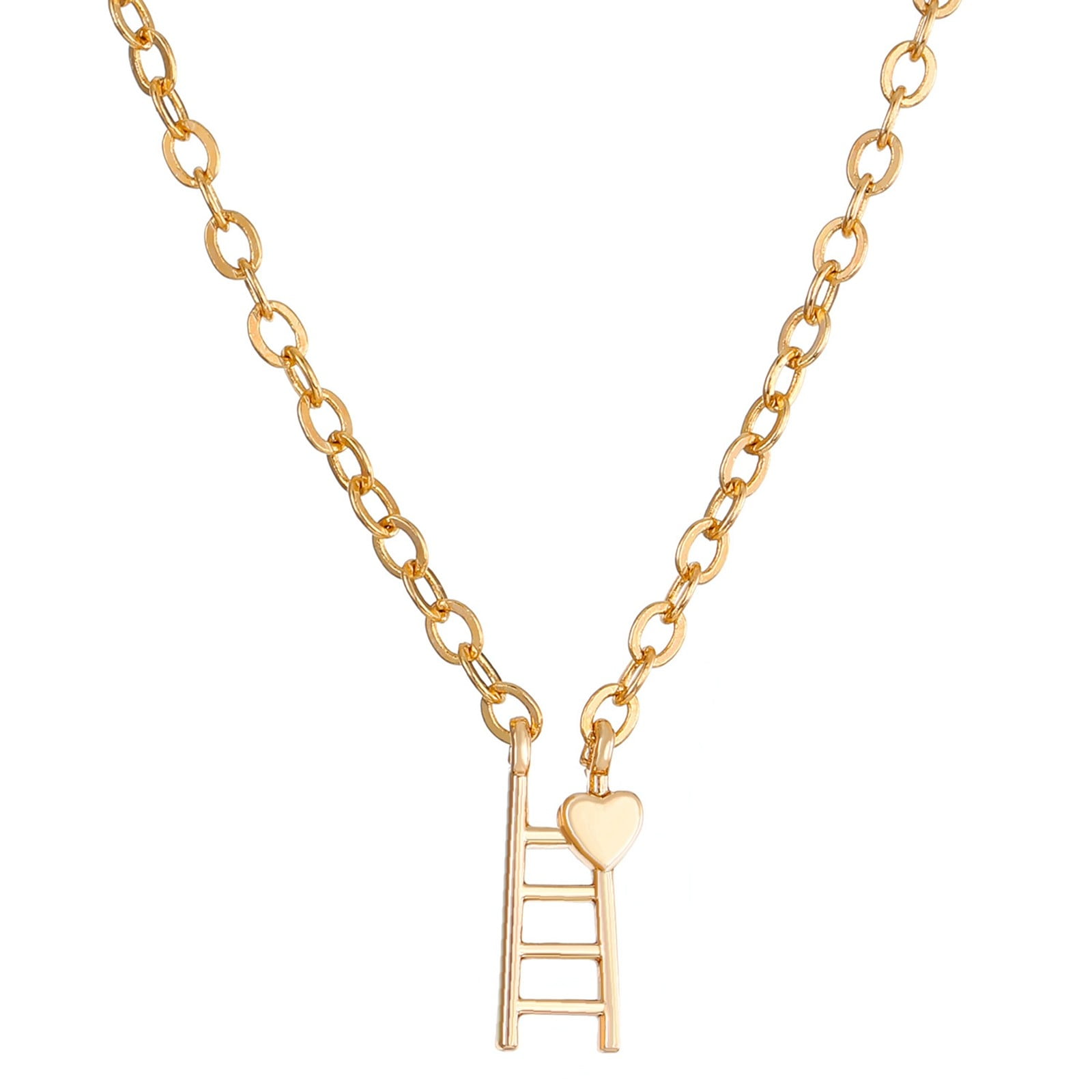 Jewelry Creative and Interesting Luck Ladder Necklace Golden Ladder ...