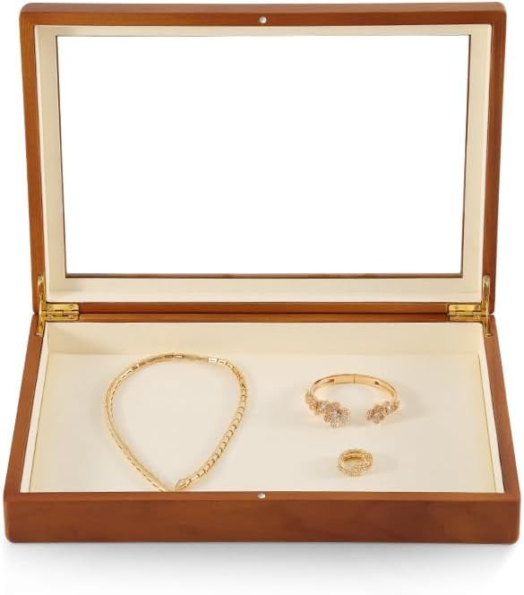 Jewelry Display Case, Decorative Boxes,Wooden Jewelry Box,Premium Jewelry Organizer,Luxury ...