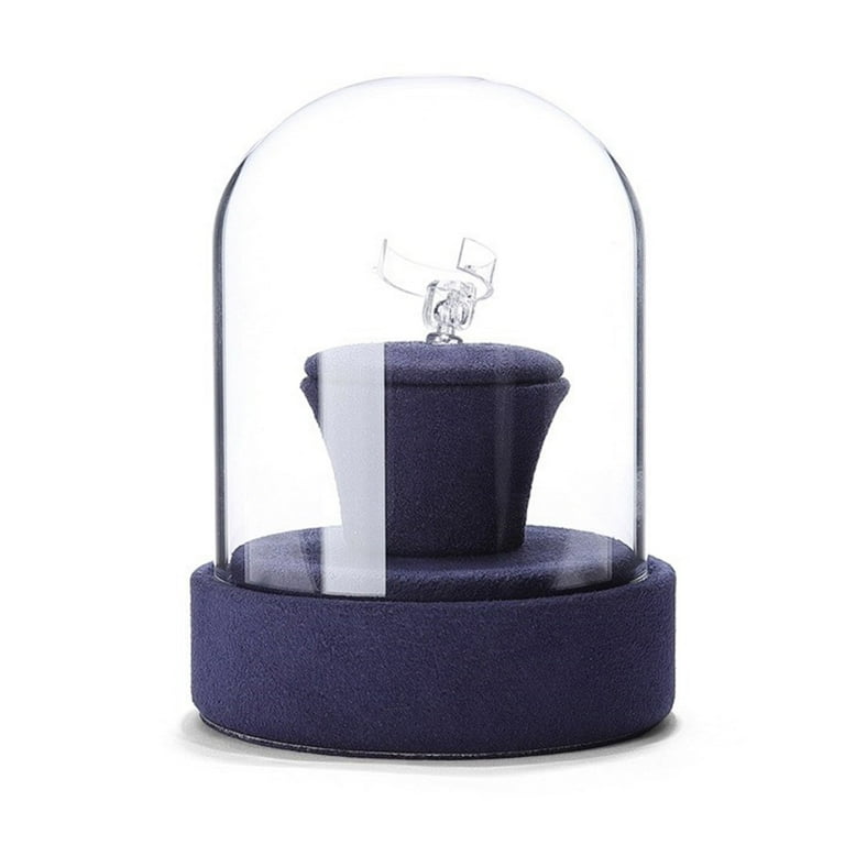 Glass dome jewelry holder store