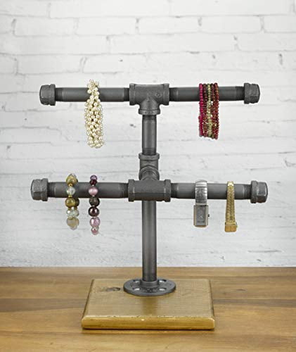 Jewelry Display Rack - 2-Tier Industrial Style Pipe - Walmart.com