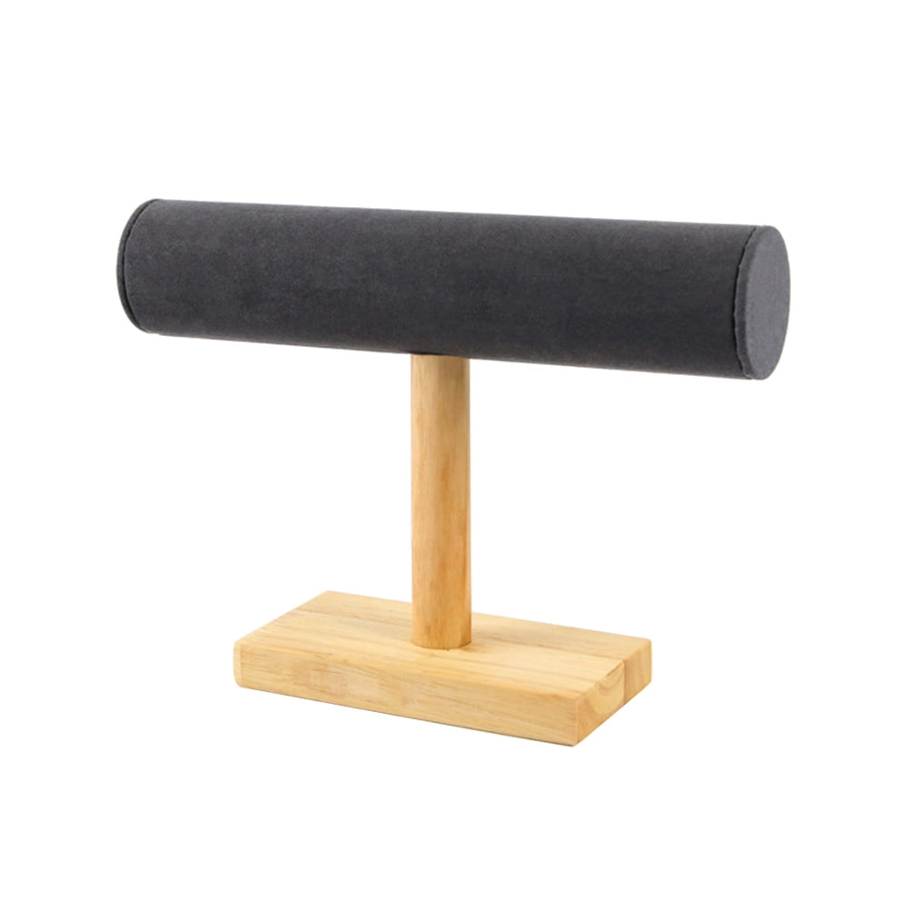 Jewelry Display Rack, Solid Wood Bracelets Display Rack T-Shaped Bangle ...