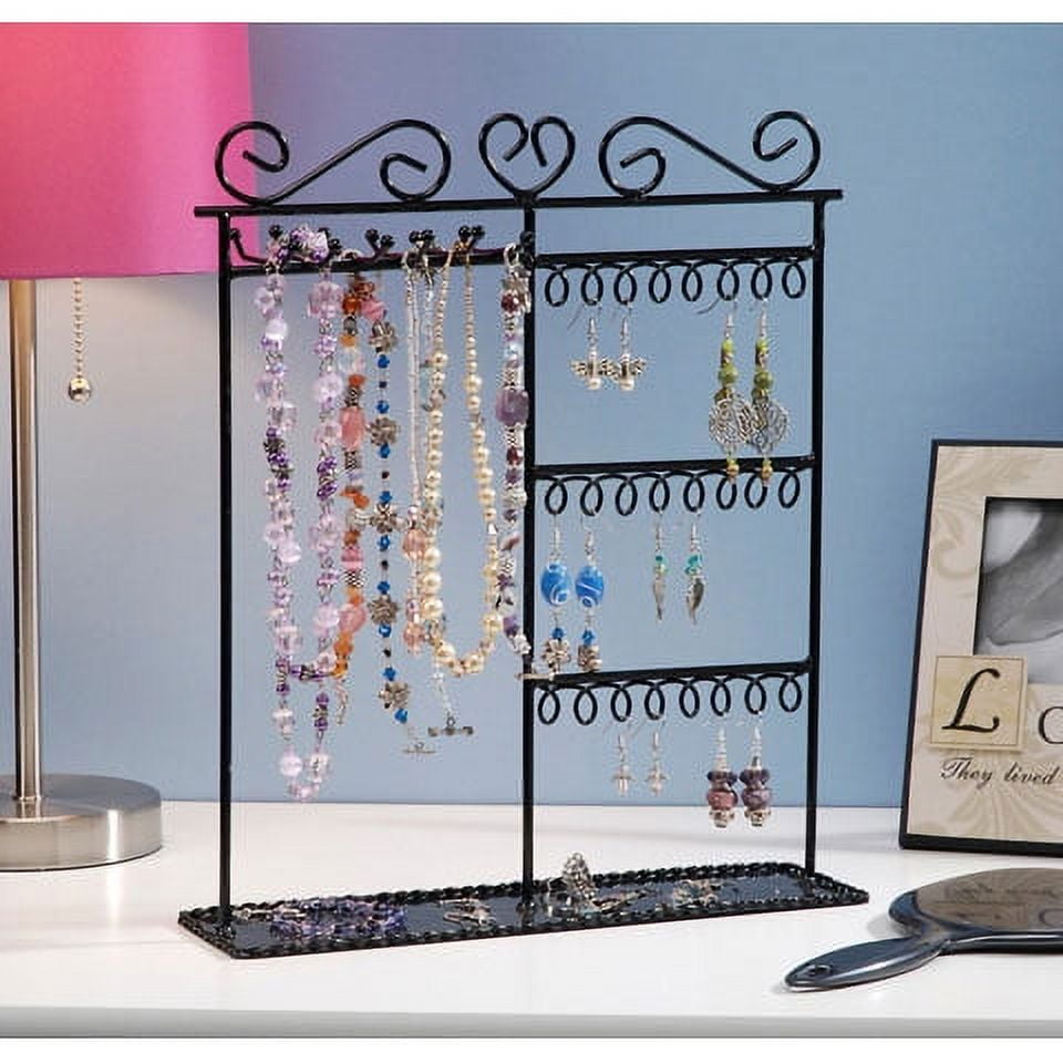 Jewelry Display Shelf - Black - 12 x 3.5 x 14 inches - Walmart.com