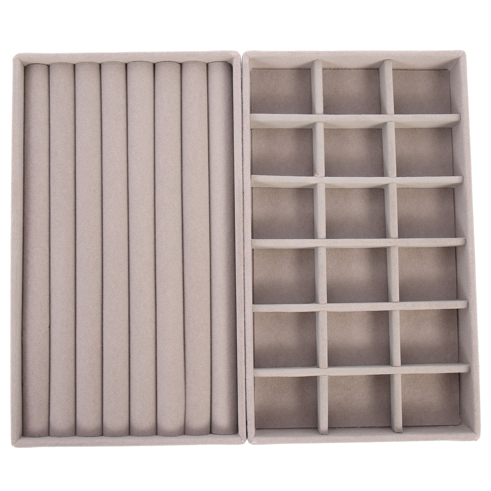 Jewelry Drawer Organizer Tray: Stackable Earrings Ring Jewelry Trays ...