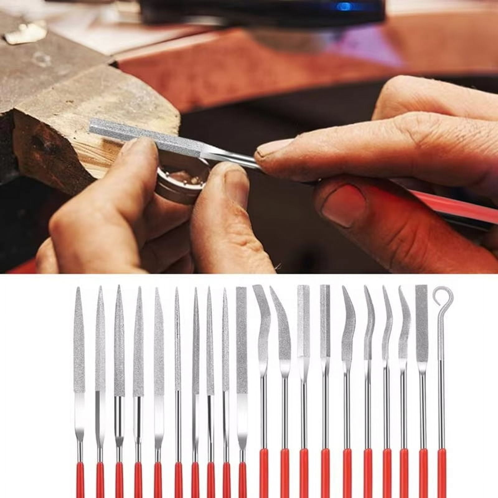 Jewelry File Set 20X Small Files Set Hand Tool for Grinding Polishing ...
