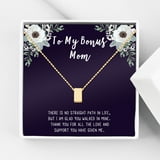 Jewelry Gift for Mother's Day, Card and Necklace Gift for Step Mom ...
