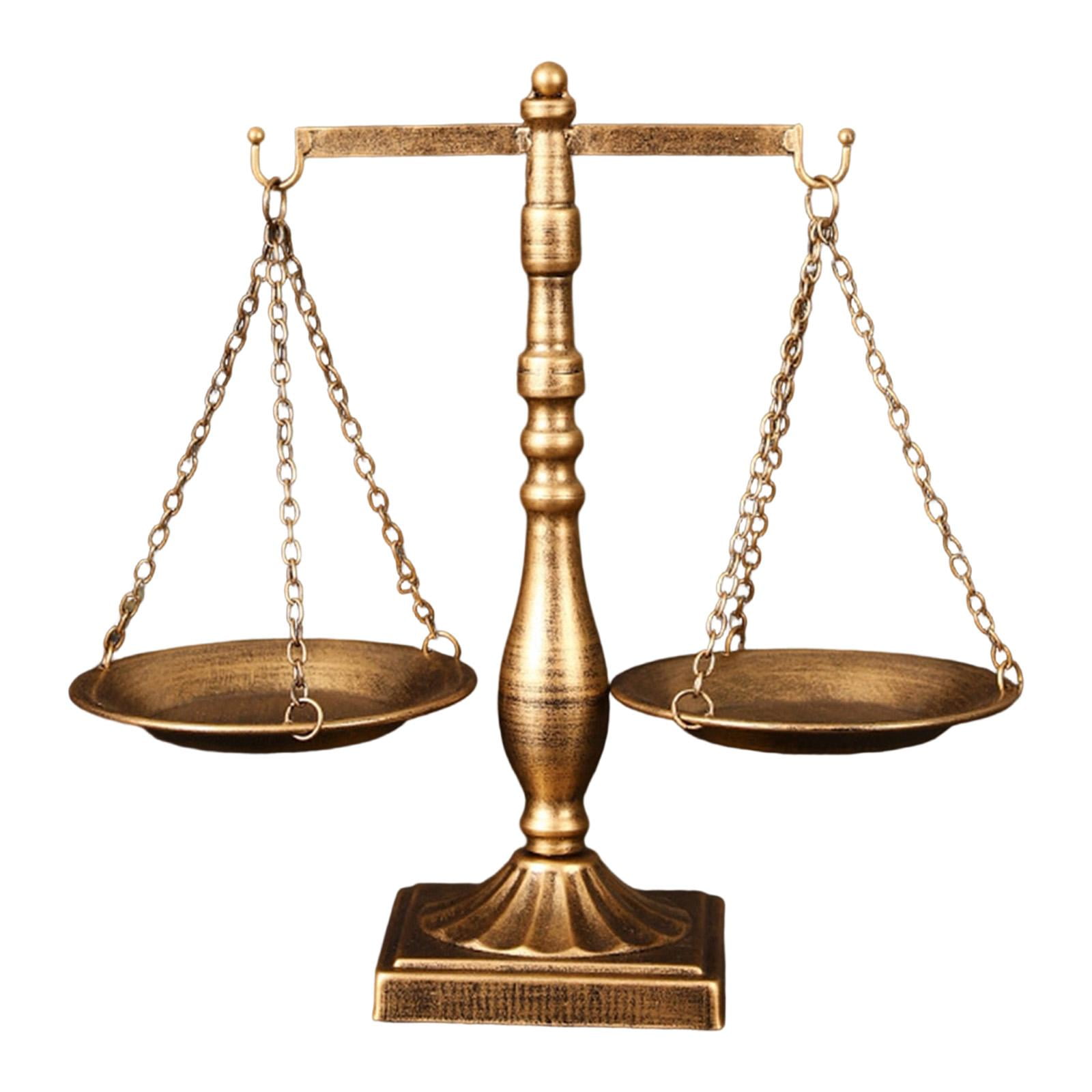 Jewelry Holder Display Decorative Balance Scale Stand Iron Construction ...