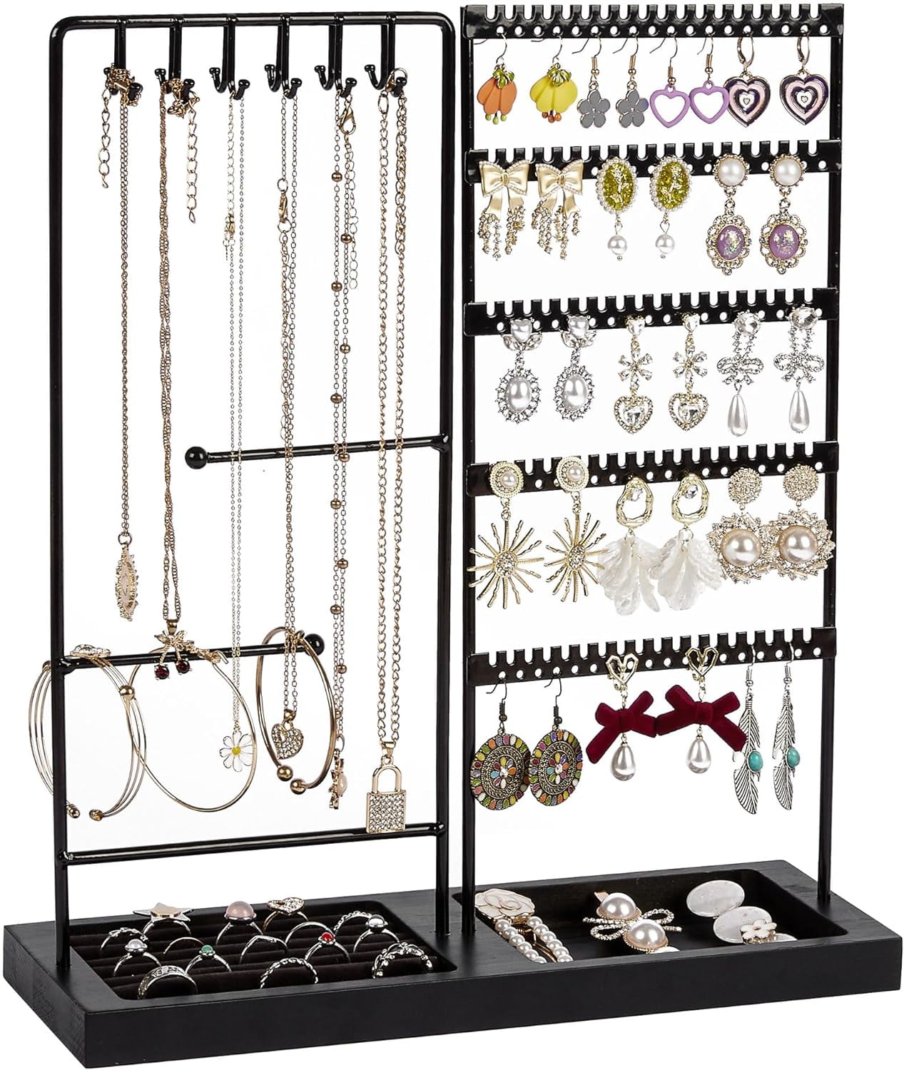 Jewelry Holder Organizer Stand Tree for Earring Necklace Ring Bracelets ...