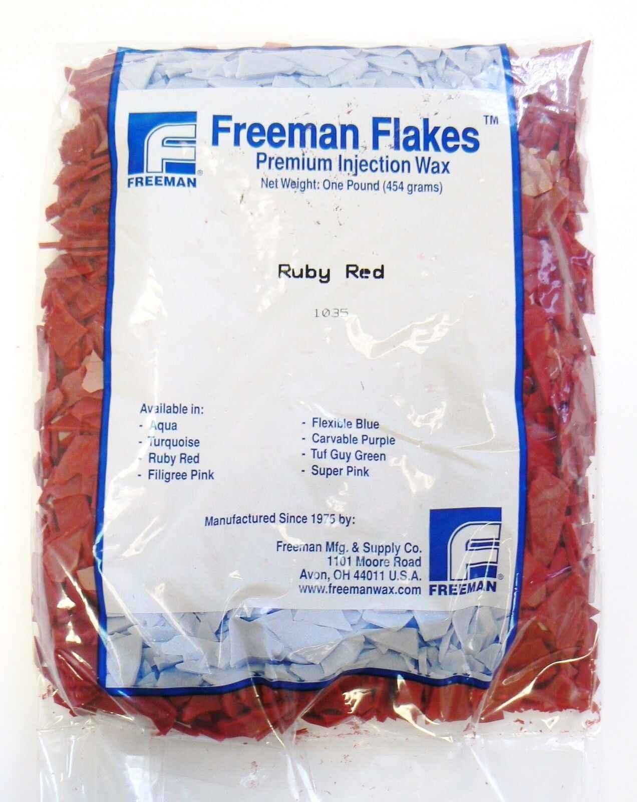 Jewelry Injection Wax Ruby Red Flakes 1 lb Lost Wax Casting Wax ...