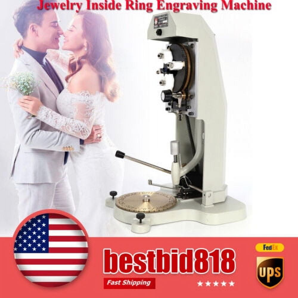 Jewelry Inside Ring Engraver Machine with Two-Face Standard Letter ...