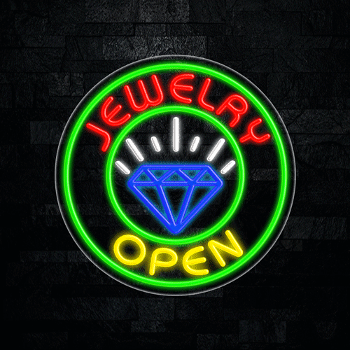 Jewelry LED Neon Sign 26"L x 26"H #31152 - Walmart.com